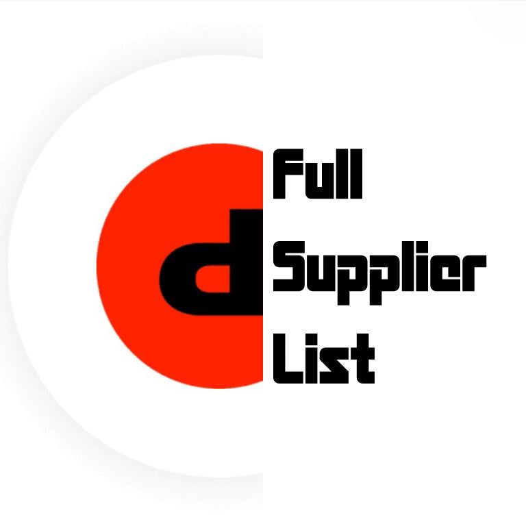 FULL SUPPLIER LIST – THE DEPOP METHOD